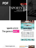 Fact Sheet Sports Writing | PDF | Sports