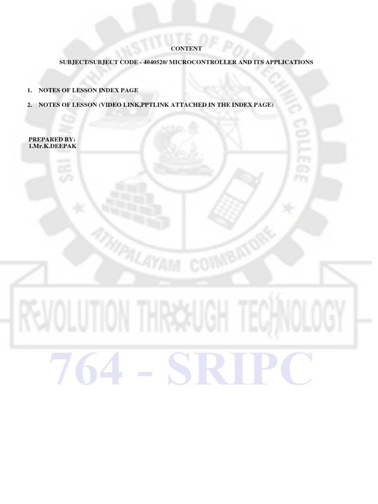 5 MC | PDF | Microcontroller | Digital Electronics