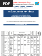 Programme National Des Cours Secondaire en RDC PDF | PDF | Enseignement secondaire | Enseignement