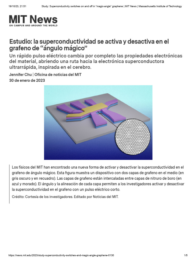 Study - Superconductivity Switches On and Off in "Magic-Angle" Graphene ...