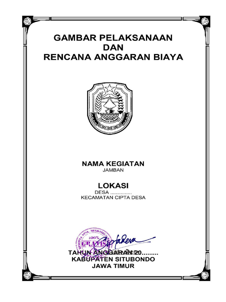 RAB Dan Gambar Jambanisasi | PDF