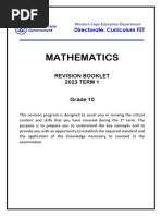 Worksheet 6 Numeric and Geometric Patterns Grade 9 Maths | PDF ...