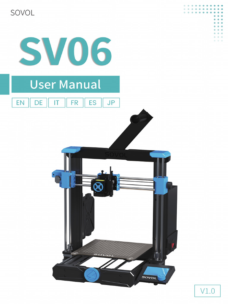 SV06 User Manual - Six Languages | PDF
