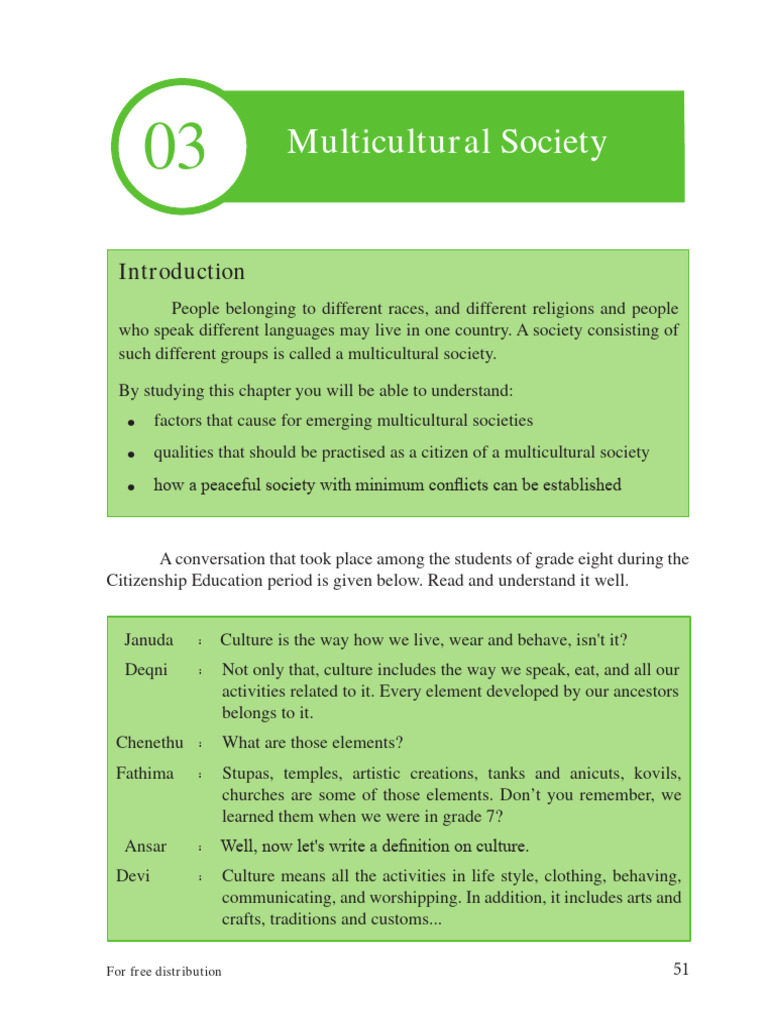 Civics - Lesson 3 (Textbook) | PDF | Multiculturalism | Hajj