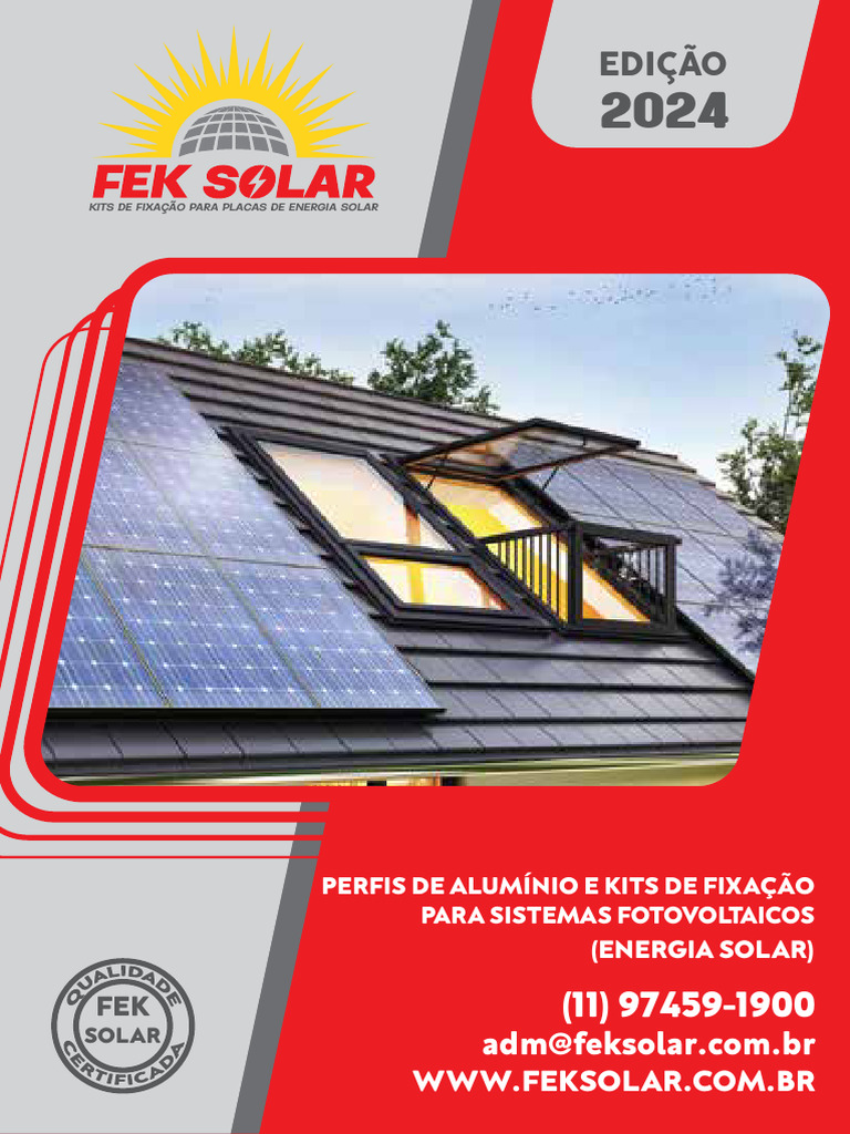 Catálogo Fek Solar 2024 Web | PDF | Parafuso | Fotovoltaica