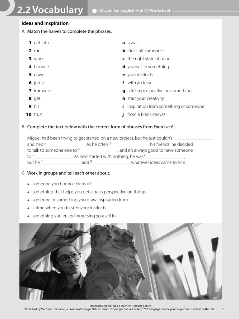 C1 Vocabulary Activities for Teachers | PDF | Self-Improvement