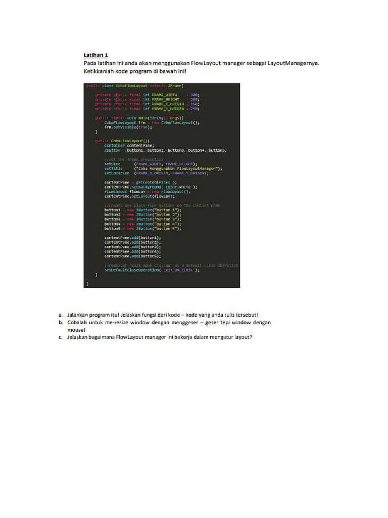 Metode Main Adalah Metode Utama Yang Akan Dijalankan Saat Program ...