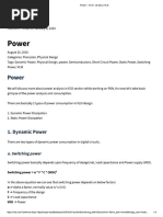 14power Switch Cell Placement in VLSI | PDF
