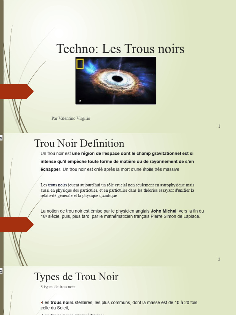 Techno Trou Noir V2 | PDF | Trou noir | Astronomie