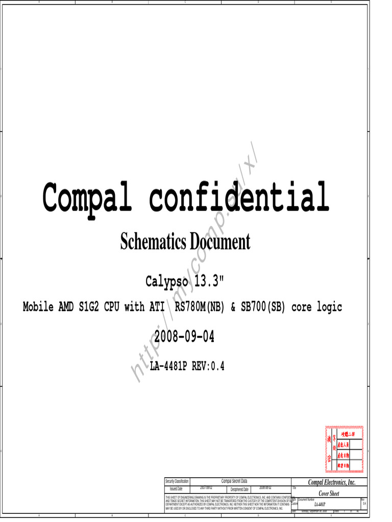 Compal La 4481p | PDF | Usb | Electronics