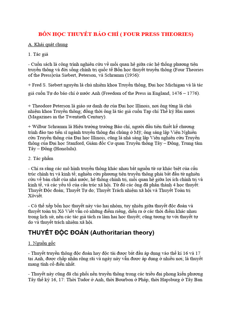 4 Press Theories Script | PDF