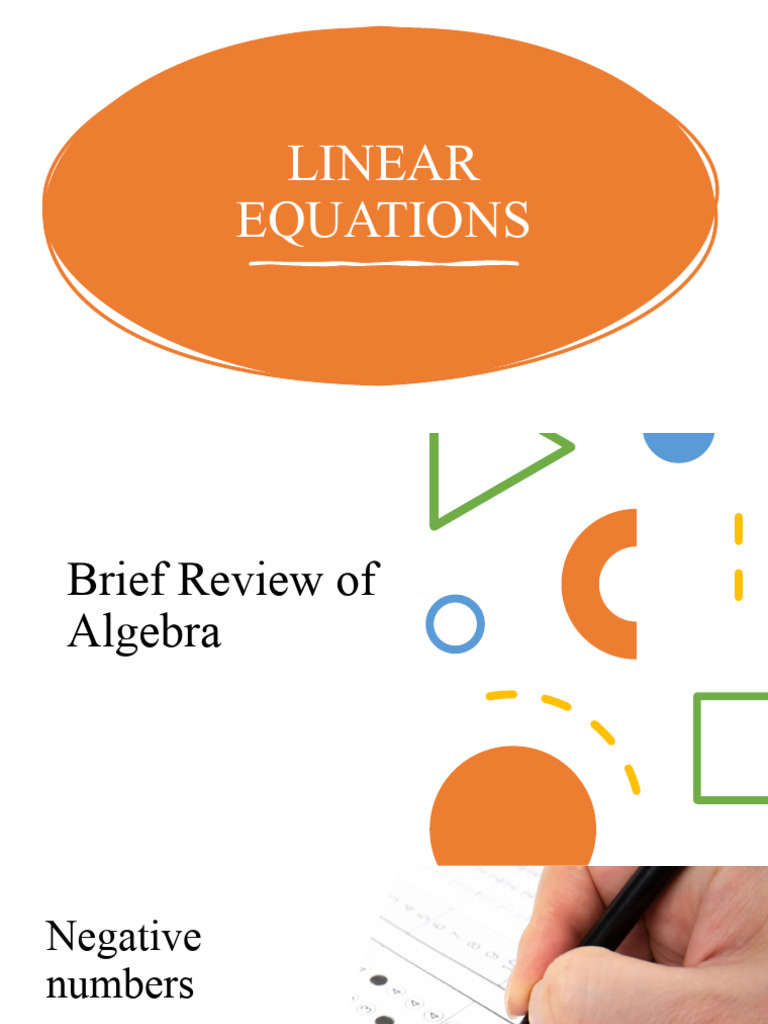 Chapter 1 Linear Equations | Download Free PDF | Equations | Demand