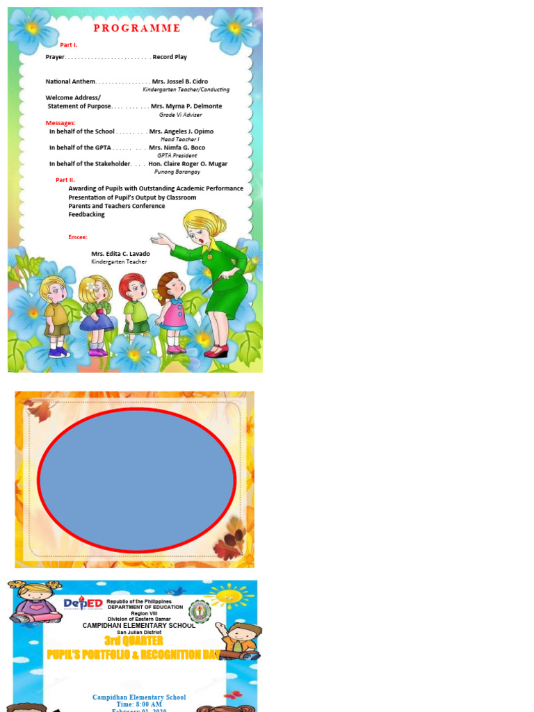 3rd Quarter Portfolio Day | PDF