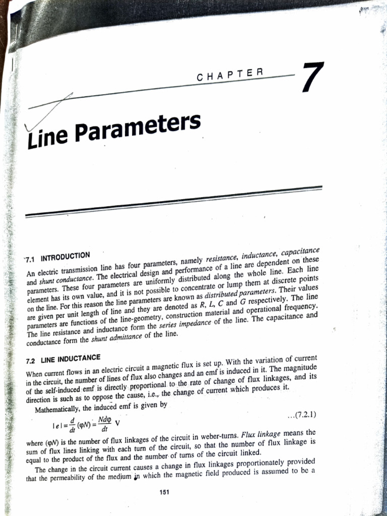 L1-Line Parameter | PDF | Inductance | Materials Science