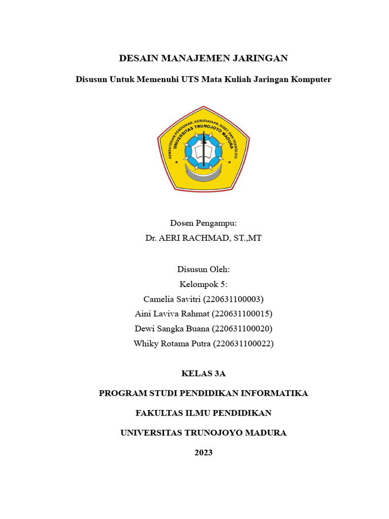 Makalah - Jarkom - Kelompok 5 - Uts | PDF | Seni | Teknologi & Rekayasa
