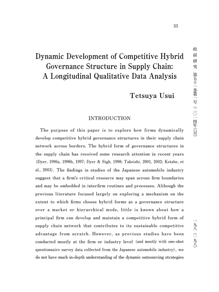 CSM5.2 - Usui2014 Dynamic Development of Competitive Hybrid Governance ...