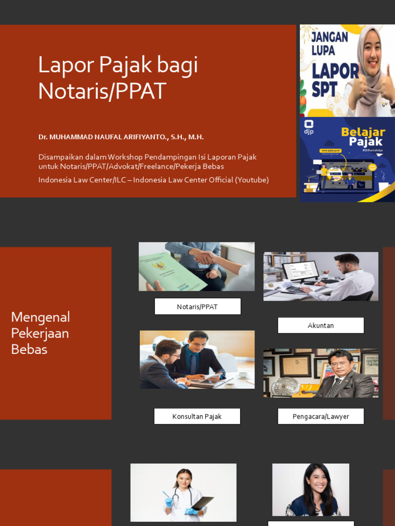 Revisi - Lapor Pajak Bagi Notaris - PPAT - Advokat | PDF