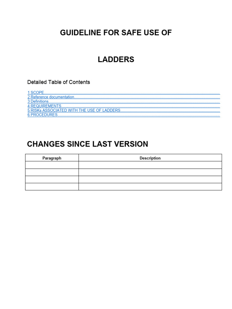 Guideline For Safe Use of | PDF | Ladder | Fiberglass