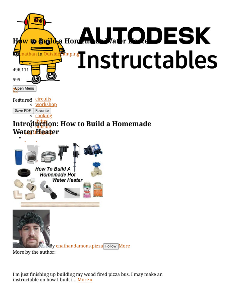 How To Build A Homemade Water Heater - 13 Steps (With Pictures) - Instructables | PDF | Water ...