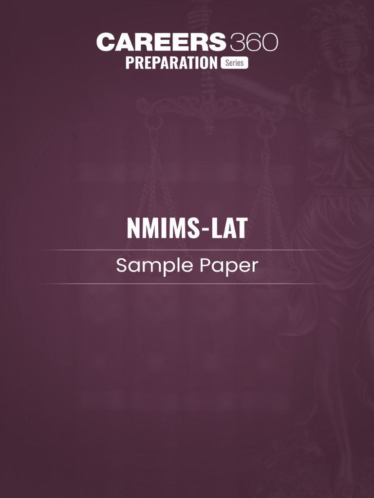 NMIMS LAT 2022 Sample Question Paper | PDF | Misconduct | Public Law