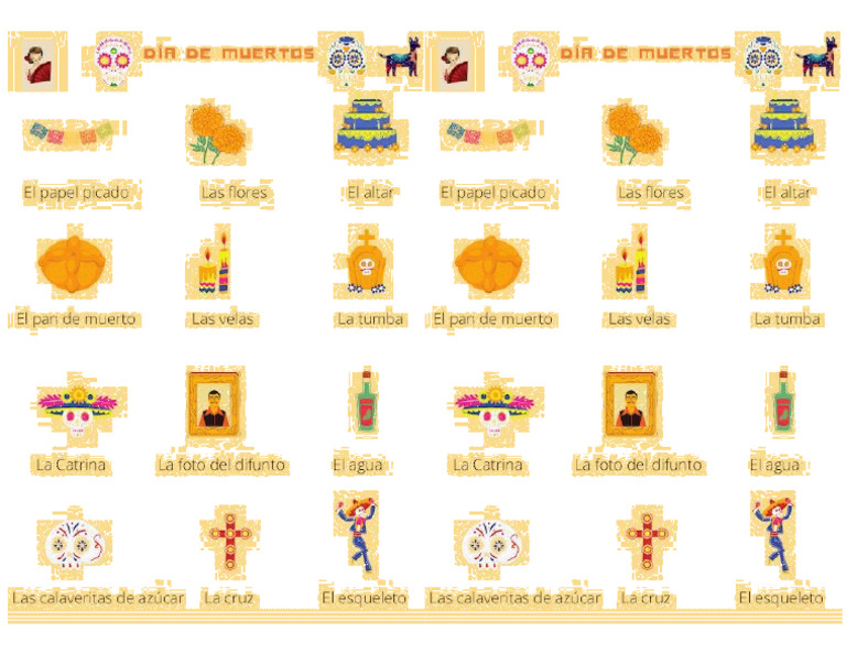 Vocabulario Dia de Muertos | PDF