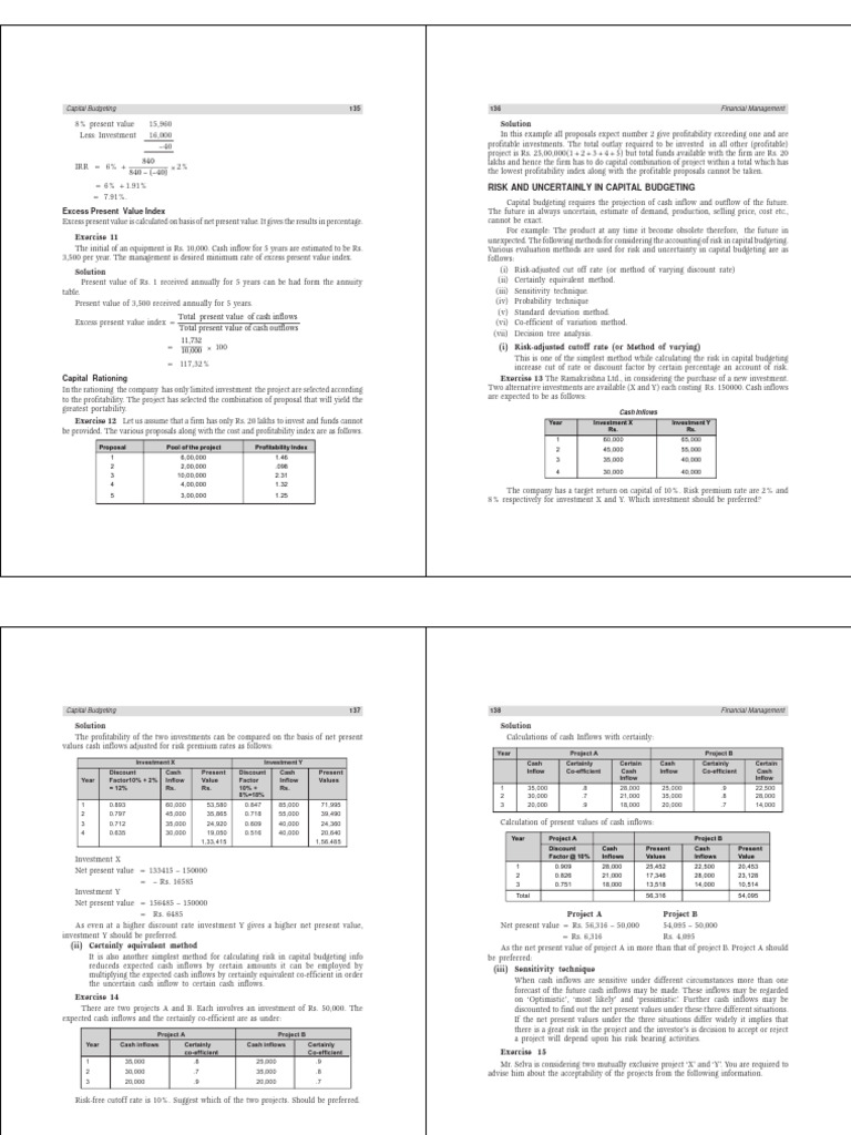 Capital Budgeting Techniques Explained | PDF | Net Present Value ...