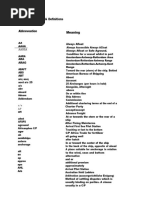 Chartering Terms & Abbreviations Guide | PDF | Cargo | Ships