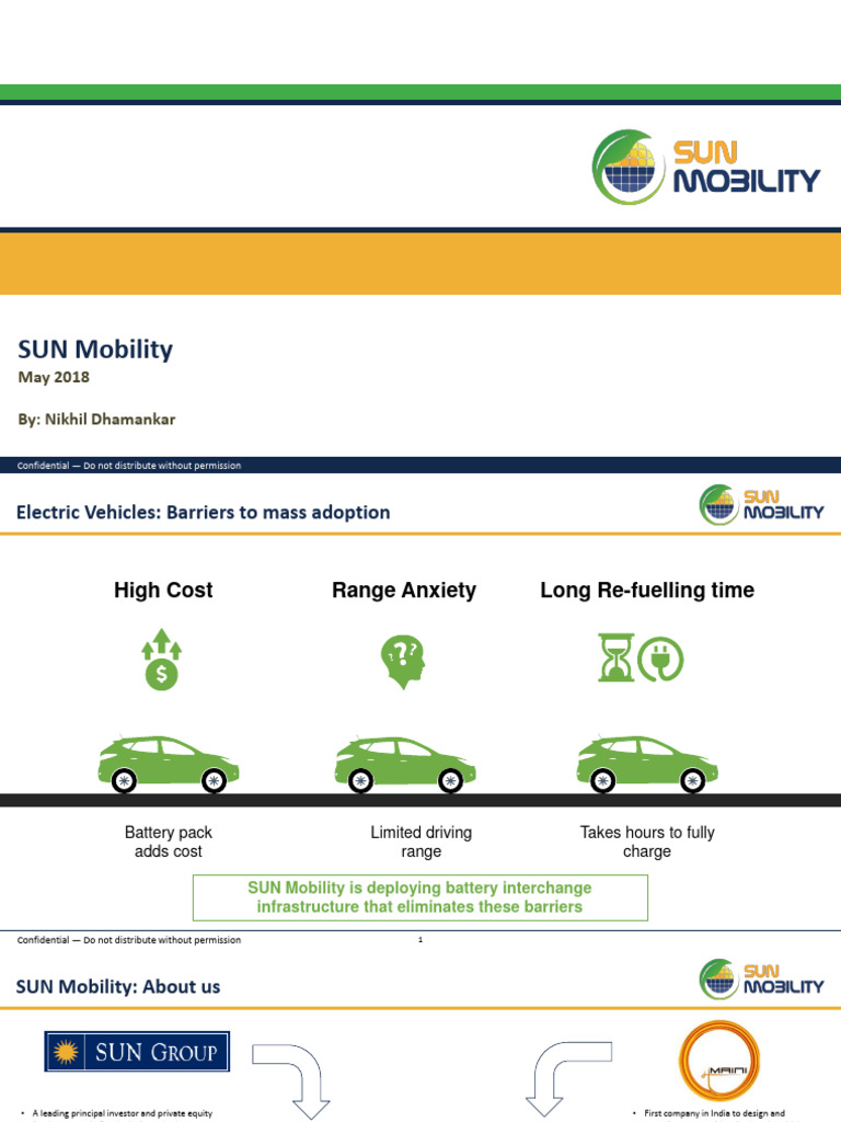 Sun Mobility | PDF | Electric Vehicle | Transport