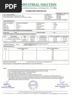 Balance Calibration Certificate | PDF | Calibration | Weight