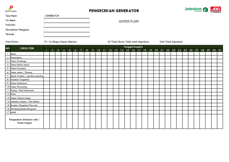 Daily Checklist Generator | PDF