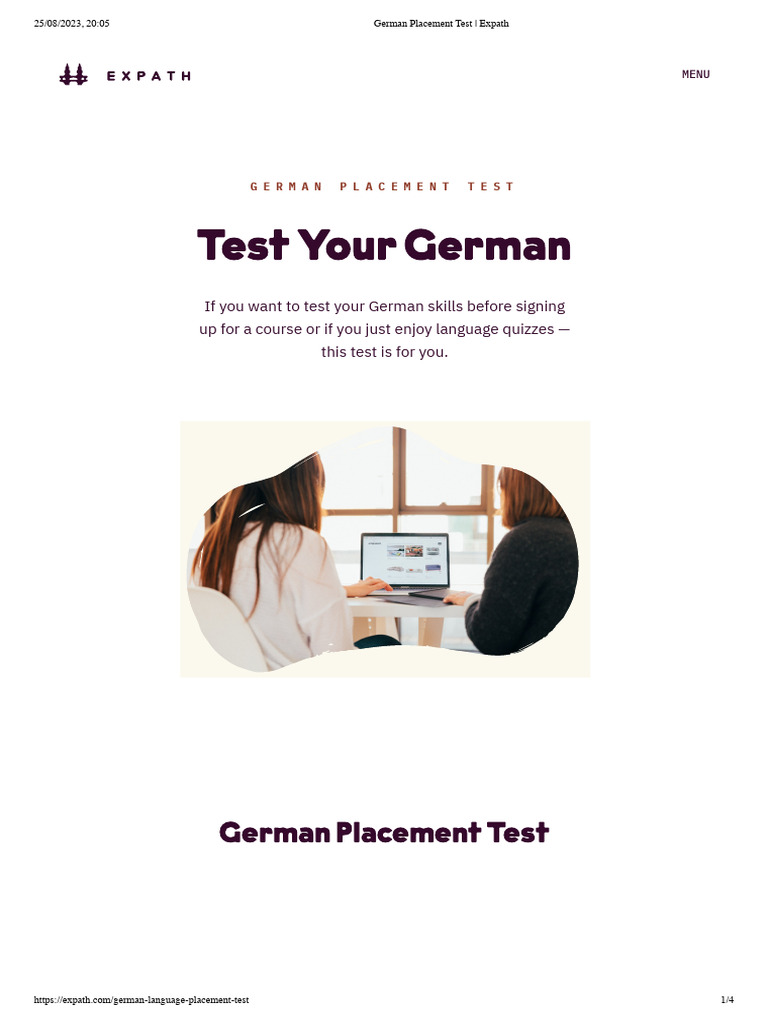 German Skills Self-Assessment | PDF