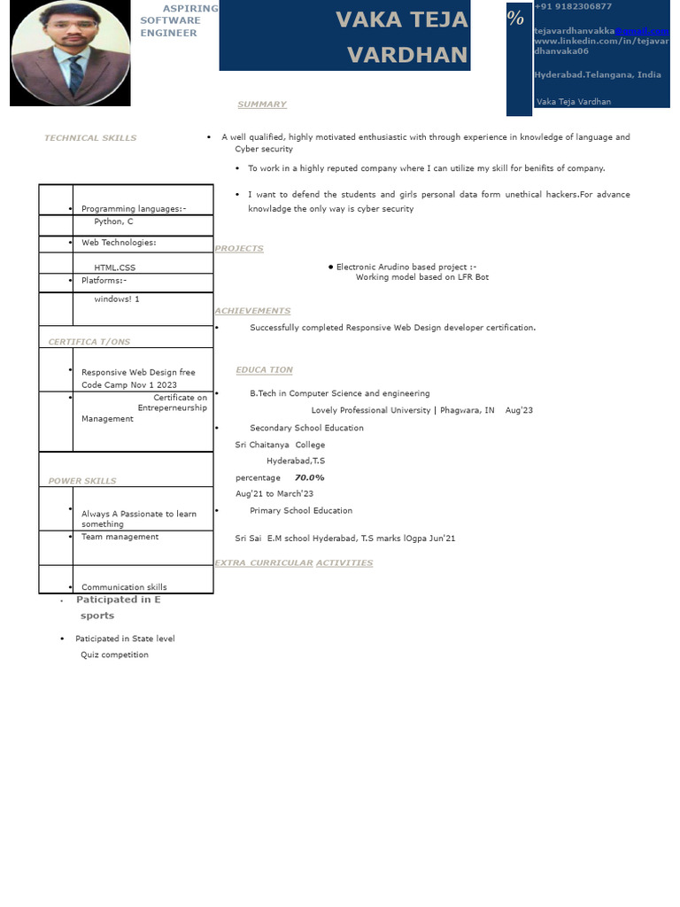 CV Lucky | PDF | Web Design | Information Technology