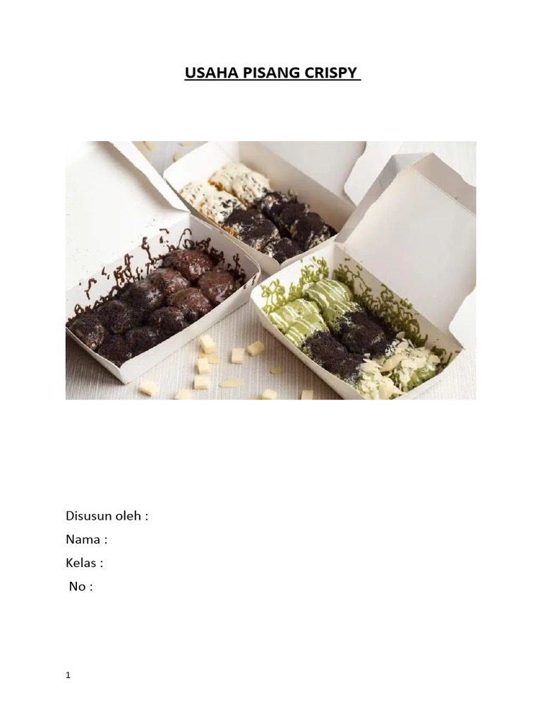Rencana Bisnis Pisang Crispy | PDF