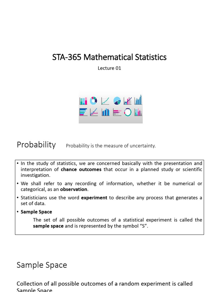 Lecture 01 | PDF | Statistics | Sampling (Statistics)