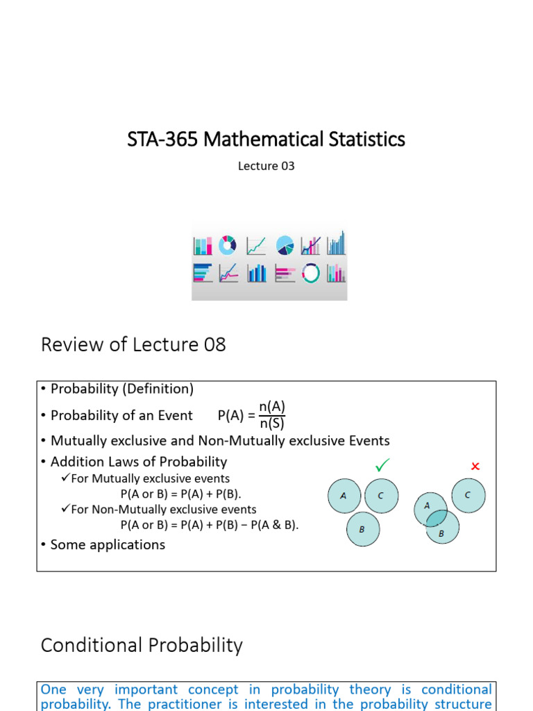 Lecture 03 | PDF | Probability | Probability Theory