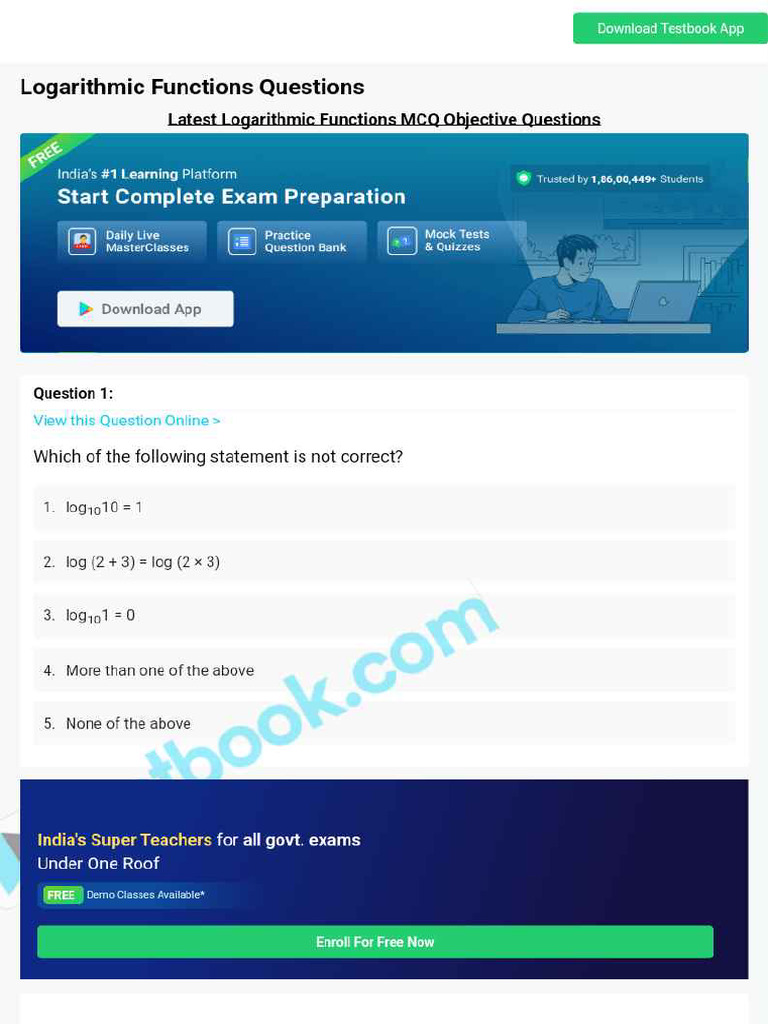 N Logarithmic Fea6a1439140f30f369f1fb | PDF