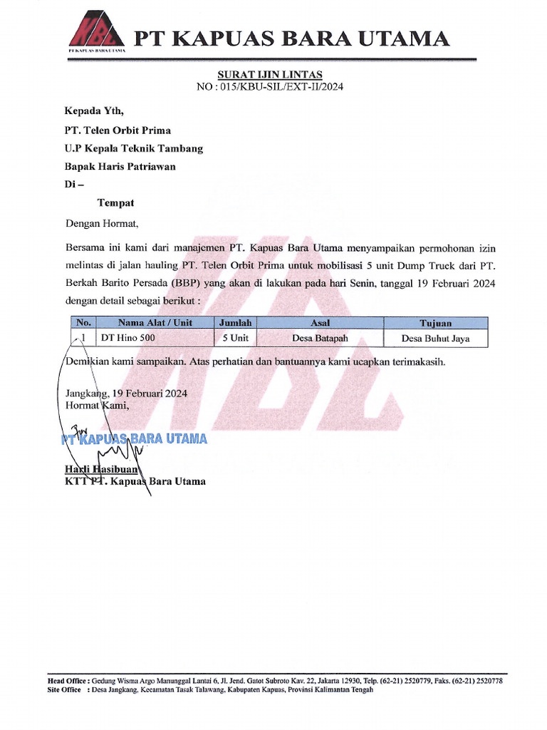 KBU-015-SIL 5 UNIT DT HINO PT BBP | PDF