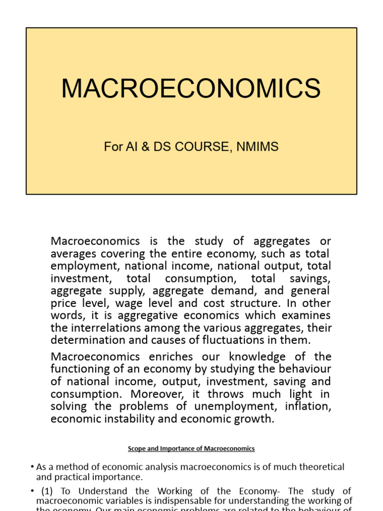 Macro | PDF | Macroeconomics | Business Cycle