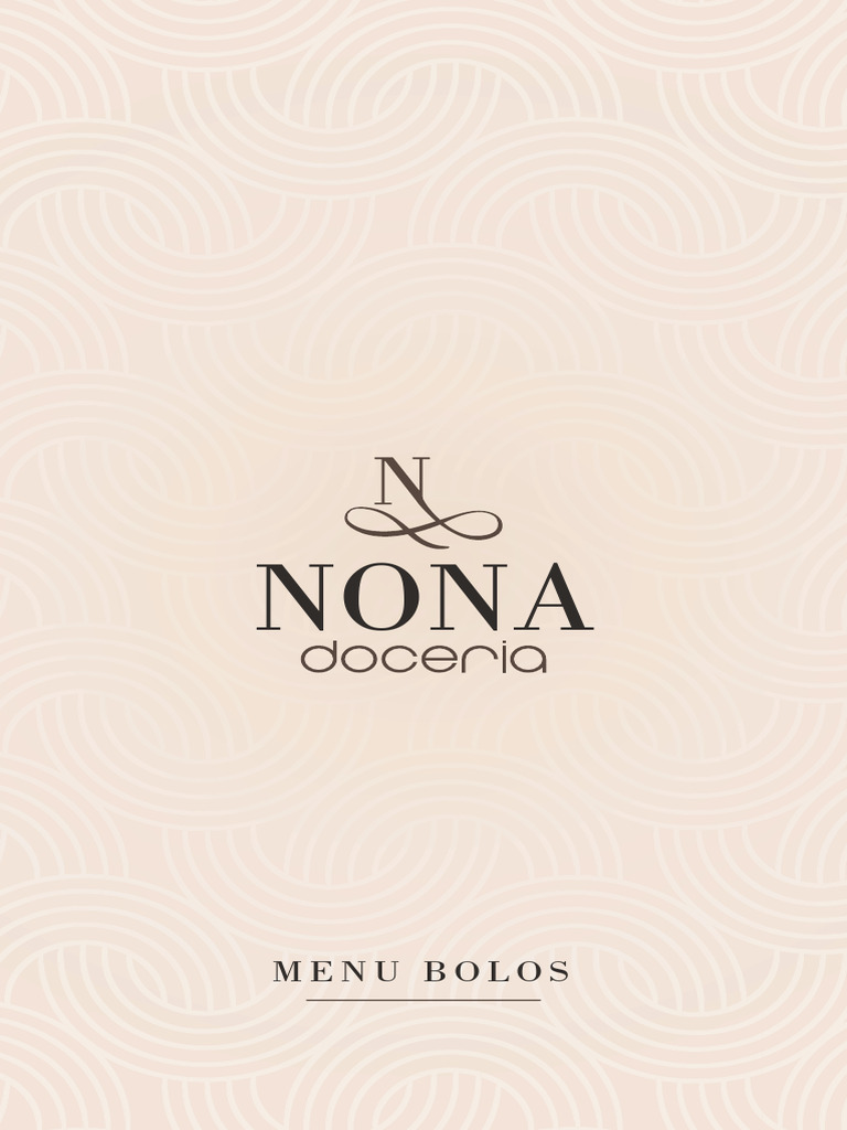Nona Doceria - Cardápio Bolos 2024 | PDF | Bolos | Lanche