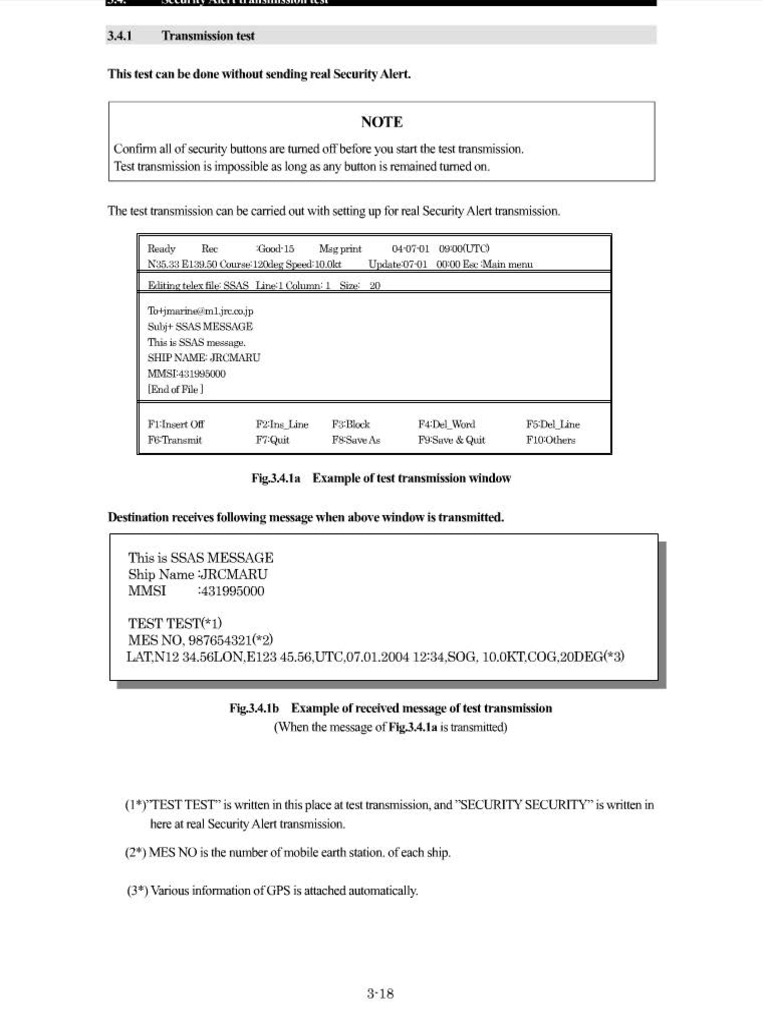 Jue-85 Ssas Operators Manual | PDF
