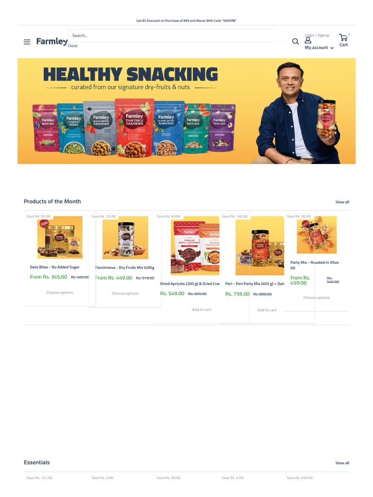 Farmley - Premium Dry-Fruits and Nuts - Online Store | PDF | Dried ...