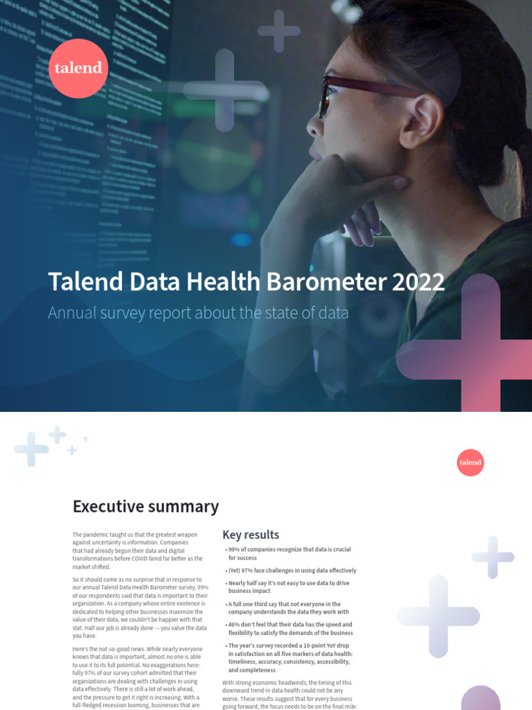 2022 Talend Data Health Report | PDF | Cloud Computing | Data Analysis