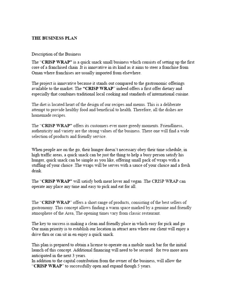 LA QUICK BUSINESS PLAN | PDF | Revenue | Equity (Finance)