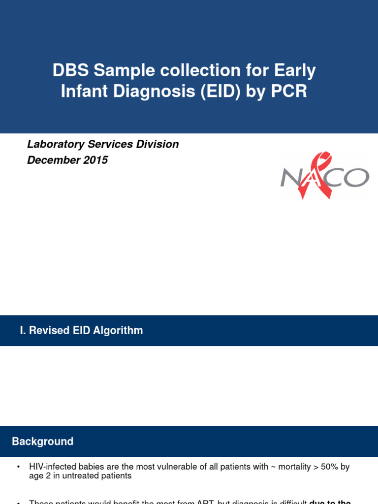 DBS Sample Collection For EID Module Read Only | PDF | Diagnosis Of Hiv ...