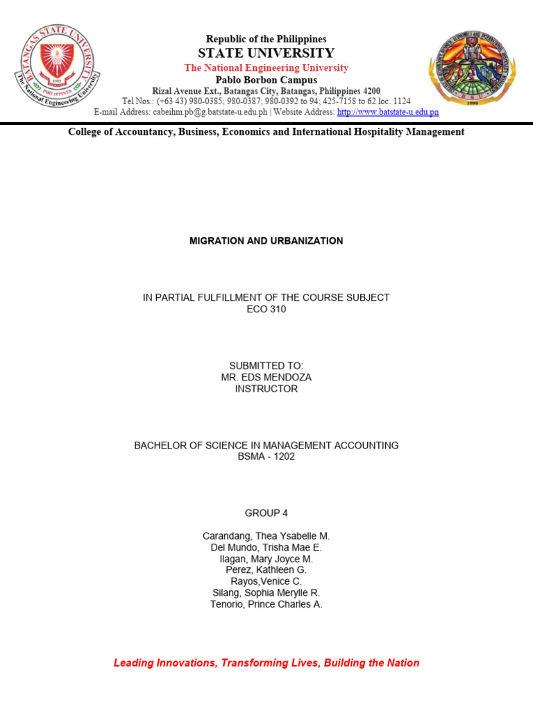 Ecodev - Chapter 5 | PDF | Cost Of Living | Urbanization
