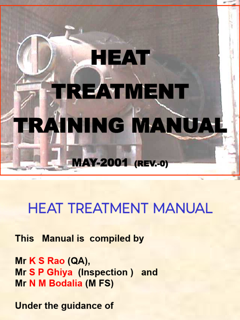 Heat Treatment Training Manual | PDF | Steel | Heat Treating