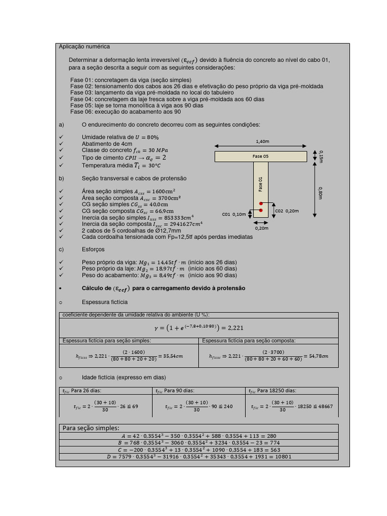 Pontes em Vigas em Concreto Protendido Cap 05 | PDF | Estresse ...