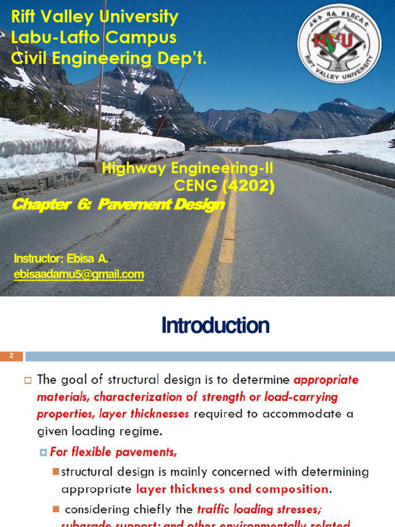 Chapter 6 Structural Design of Pavements | PDF | Road | Road Surface