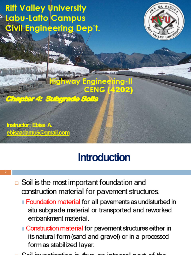 Chapter 4-Subgrade Soils | PDF | Earth Sciences | Civil Engineering