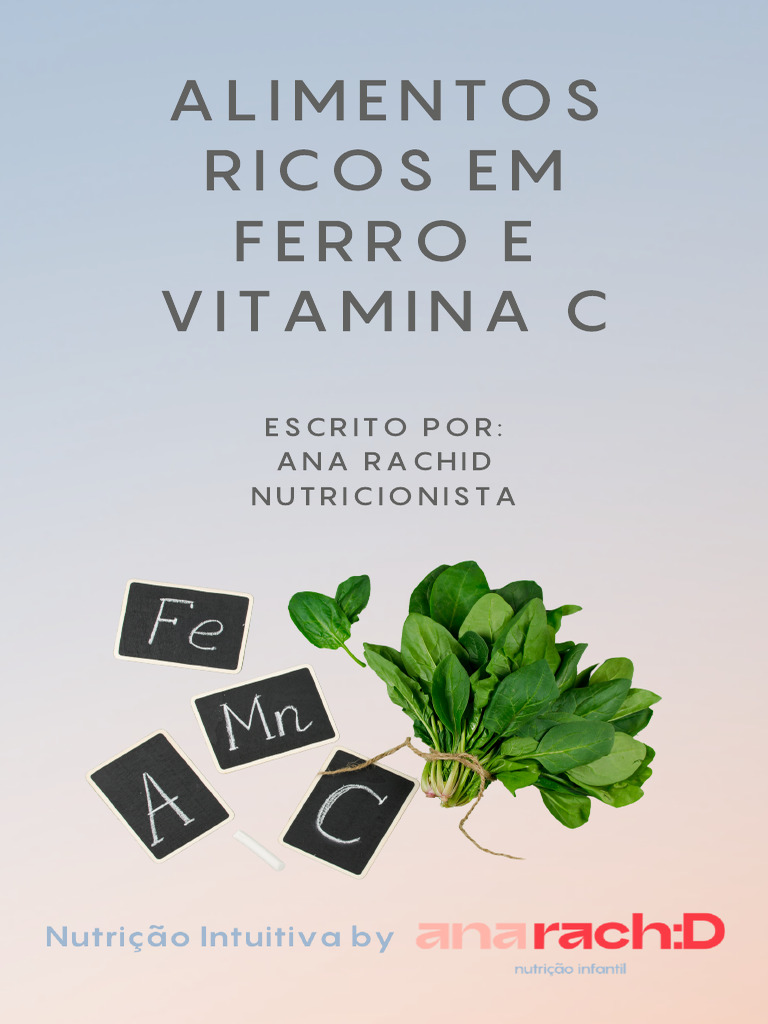 Alimentos Ricos em Ferro e Vitamina C | PDF | Vitamina | Ferro